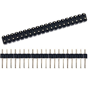 20pcs Break-Away 0.1" 2x20-pin Strip Dual Male Headers for Raspberry Pi Zero GPIO (Long 11mm / 0.43")