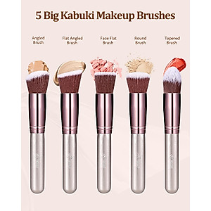 Makeup Brushes Makeup Brush Set, BESTOPE PRO Makeup Brushes Kit, 16Pcs Professional Makeup Brush Set for Eye and Face, Foundation Powder Concealers Blush Eyeshadow Brush Make UP Brushes Kit Champagne