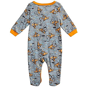 Disney Baby Boys' Romper: Mickey Mouse, Winnie the Pooh, Lion King, Size 6-9 Months, Tiger