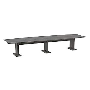 Safco Products Safco 168" Rectangle Conference Table - Textured Driftwood - Sterling Series