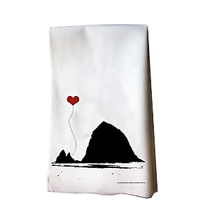 Oregon Coast Haystack Rock Tea Towel