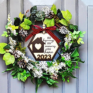 JUNQIU New Home Ornament 2023- House Warming Gifts New Home, Perfect Housewarming Gifts for New House, New Home Gift Ideas Decor- First Home Christmas Ornament 2023