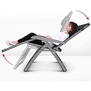 XZGDEN Lightweight Camping Chairs Garden Loungers Folding Chair Sun Lounger Deck Chair, Folding Chair Balcony Lunch Break Chair Office Summer Nap Chair, Portable Outdoor Beach Chair