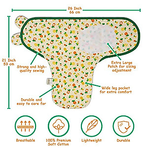 Baby Swaddle Blanket Wrap for Newborn Boy & Girl - Baby Swaddles 0-3 Months - Velcro Swaddle - Baby Swaddlers - Adjustable Infant Swaddling Blankets - Baby Swaddle Sleep Sacks - Infant Swaddle Warp