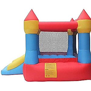 Inflatable Castle for Children, Trampoline Home Small Inflatable Slide Parent-Children S Playground Kindergarten Indoornd Outdoor Toy Playground Colors 265 190 170Cm
