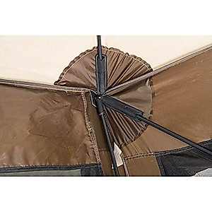 CLAM Quick-Set Traveler 6' x 6' Portable Pop-Up Outdoor Camping Gazebo Screen Tent Canopy Shelter and Carry Bag with 3 Wind and Sun Panels Accessory