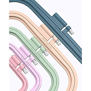 Pllieay 5 Pieces 5 Sizes Square Embroidery Hoops, ABS Plastic Embroidery Hoops for DIY Embroidery Craft
