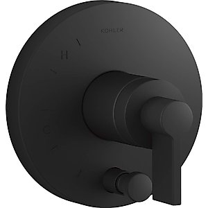 KOHLER Components™ Rite-Temp® shower valve trim with diverter and Lever handle
