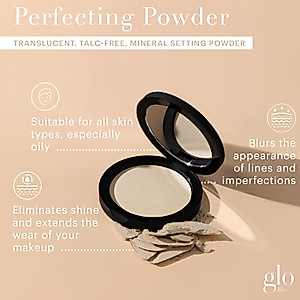 Glo Skin Beauty Perfecting Powder | Translucent Mineral Setting Powder To Eliminate Shine and Maintain a Matte Finish