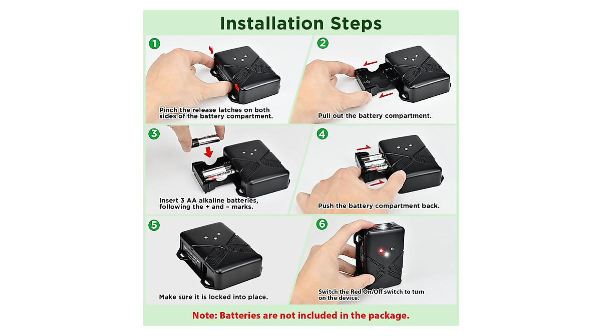Loraffe Ultrasonic Rodent Repeller for Vehicles | Effective & Battery ...