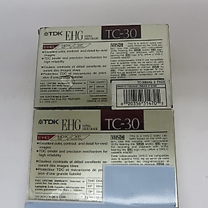 Pk/2 x 3: Tdk Vhs-C Camcorder Tape (TC-30HGL2)