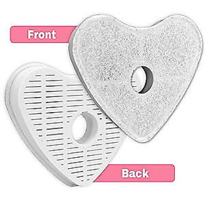 Beirui 4 Pack Pet Dog Cat Water Fountain Filters Replacement for 68oz/2L Heart Dog Cat Water Fountain Cats and Small to Medium Dogs
