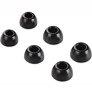 ALXCD Foam Eartips Compatible with Beats Studio Buds, Small Medium Large 3 Sizes 6 Pairs Soft Memory Foam Earbud Tips Replacement Foam Tips, Compatible with Beats Studio Buds 6 Pairs SML Black