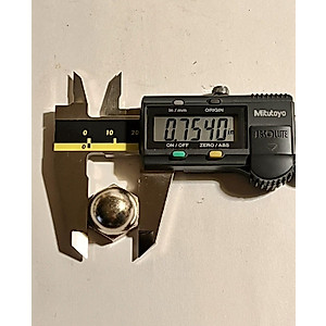 (4) 7/16-14 Acorn Cap Nut Brass Nickel Plated Rounded .437-14 7/16" Brass Nickel