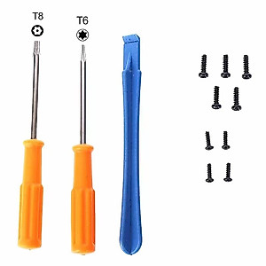 LZYDD Screws set for PS4 PS5,Xbox one Slim Elite series X Controller Install Repair Screws and T6 T8 Screwdrivers Open shell tool