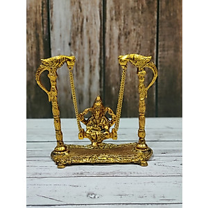 GiftNagri Golden Oxidized Metallic Ganesh Jhula