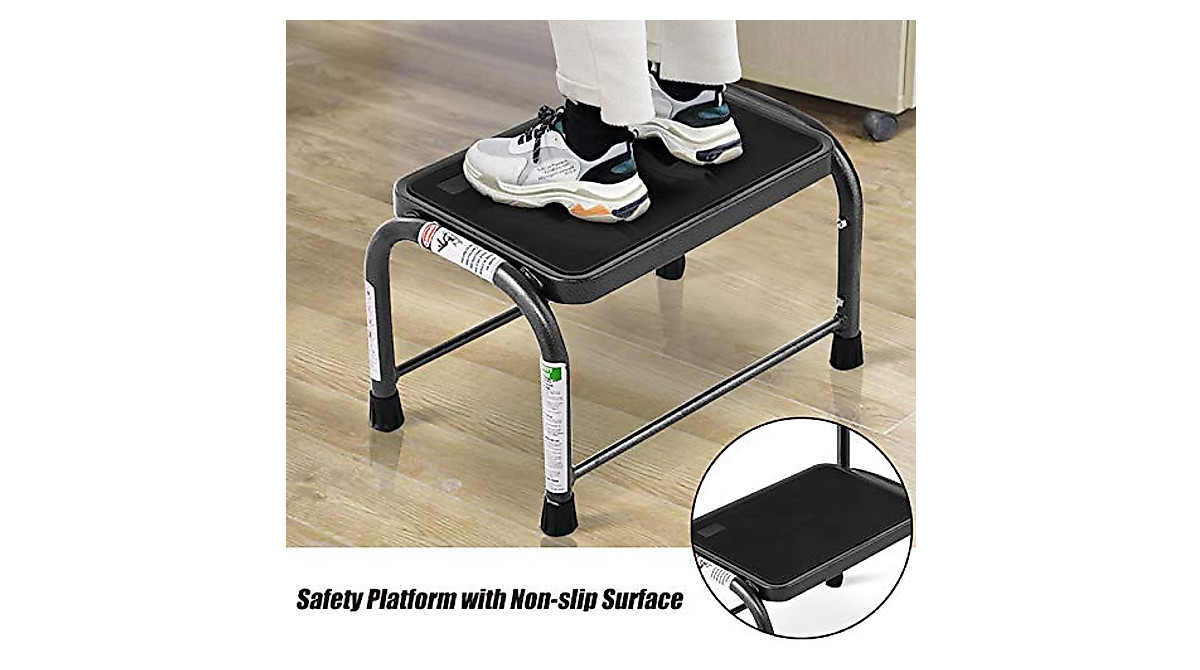 Giantex Heavy Duty Step Stool with Handle for Seniors & Home Use