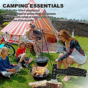 Gifts for Him Boyfriend Husband,Multitool Axe Hammer Camping Accessories Survival Gear and Equipment,Camping Gear Hatchet Hunting Hiking Fishing,Mens Gifts Ideas for Men Dad Gifts