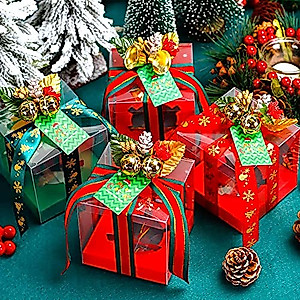 ysmile Clear Favor Box Small Transparent Plastic Box in Bulk Cube for Wedding, Baby Shower 1.5" 50 ct from