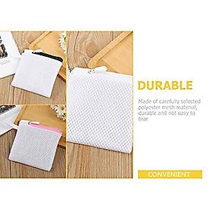 Zerodeko Mesh Laundry Bag 8pcs Mini Laundry Wash Bag Washing Machine Delicate Bags Lingerie Net Bags with Zipper for Clothes Bed Sheet Stuffed Toys Laundry