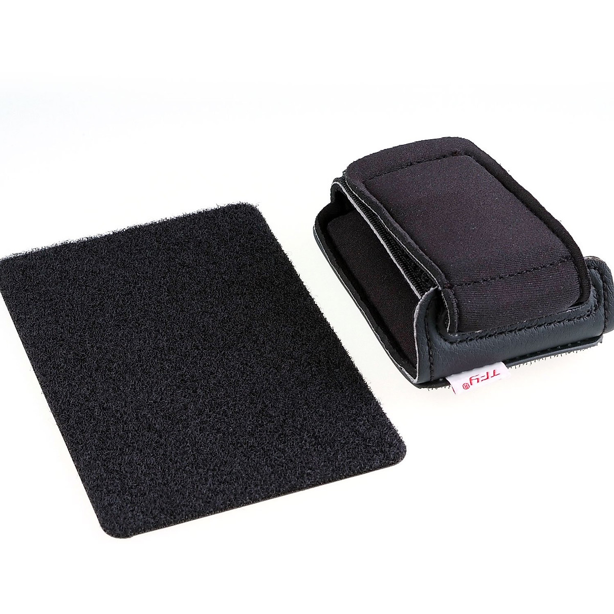 TFY Padded Hand-Strap Plus Hook & Loop Fastening Tape Adhesive Patch - DIY Detachable Hand-Strap for Smartphone, Tablet PC and More - iPhones - iPad Pro 9.7/12.9 Inch and Other Tablets