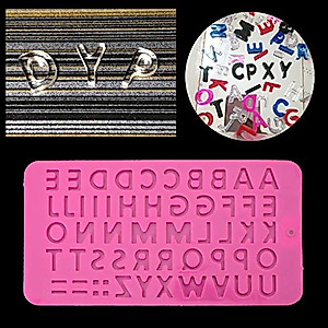 Jewelry Pendant Epoxy Resin Mould Tray English Letter Ice Cube Silicone Decorations Mold for Birthday Gift Silicone Molds for Soap Making