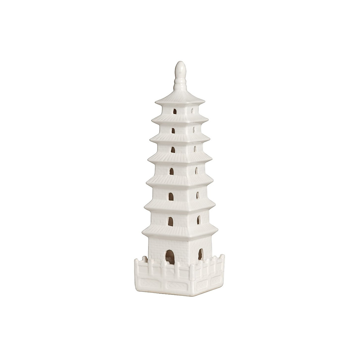 Emissary Distress Blue SQ Pagoda, 17" H