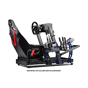 Next Level Racing F-GT Elite Formula and GT Aluminum Profile Simulator Cockpit iRacing Edition (NLR-E012) - PC