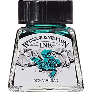 Winsor & Newton Drawing Ink, 14ml Bottle, Viridian