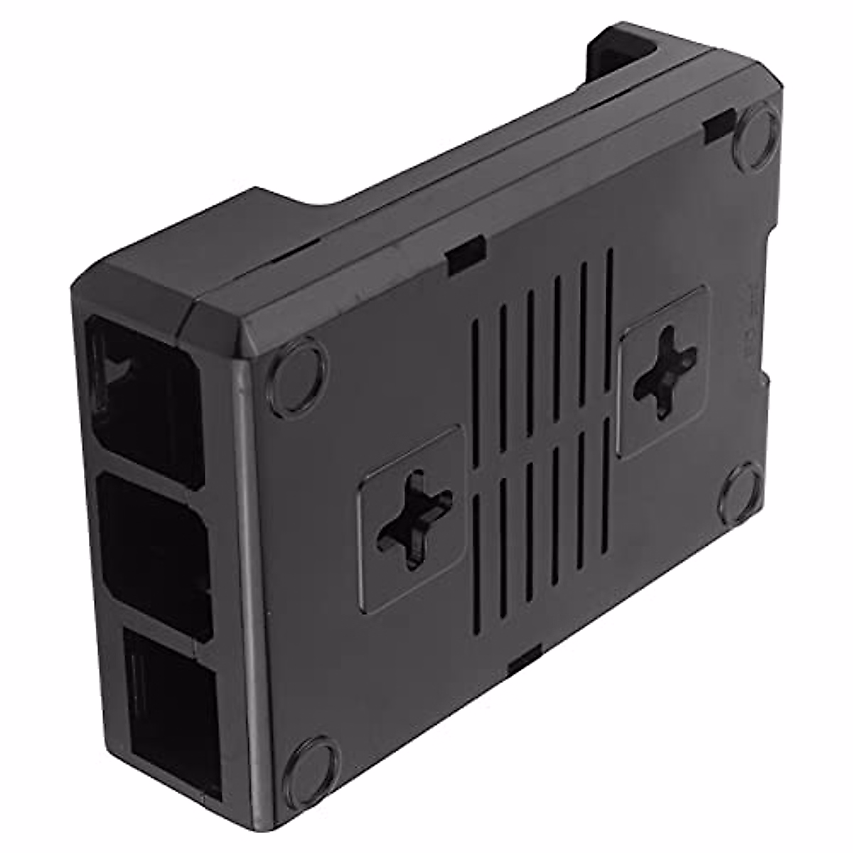 SALUTUY Protective Case for Raspberry Pi, Long Service Life Protective Shell for Raspberry Pi Four Colors Reasonable for Raspberry Pi 3B/3B+(Black)