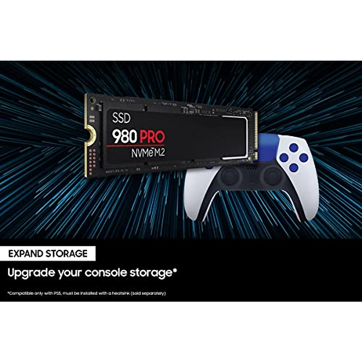 SAMSUNG 980 PRO SSD 1TB PCIe 4.0 NVMe Gen 4 Gaming M.2 Internal Solid State Drive Memory Card, Maximum Speed, Thermal Control, MZ-V8P1T0B