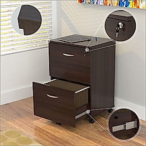 Inval America Uffici Commercial Collection 2 Drawer Mobile File Cabinet