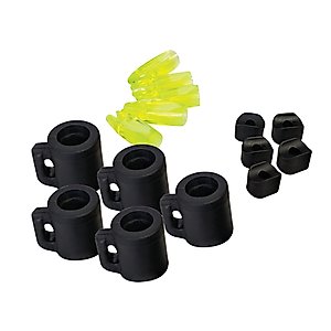 Cajun Bowfishing Arrow Slides 5-Pack - Arrow Snap-Back Preventer Kit - Simple Design, Increased Effectiveness, 5/16" Shaft Compatibility, Complete Set of 5 for Continuous Use