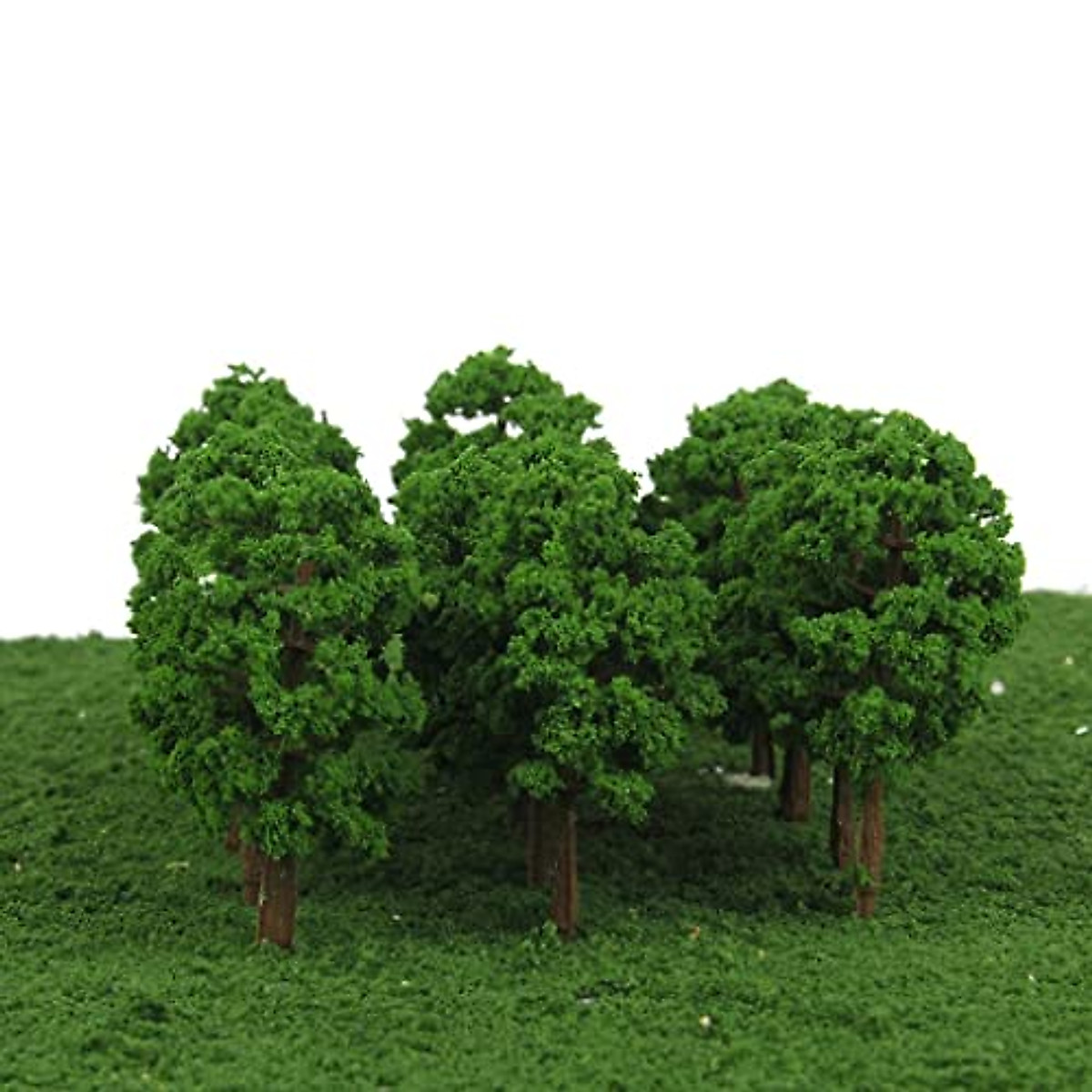 LoveinDIY 100pcs Plastic Model Trees N Scale Train Street Layout Railway Landscape 8cm