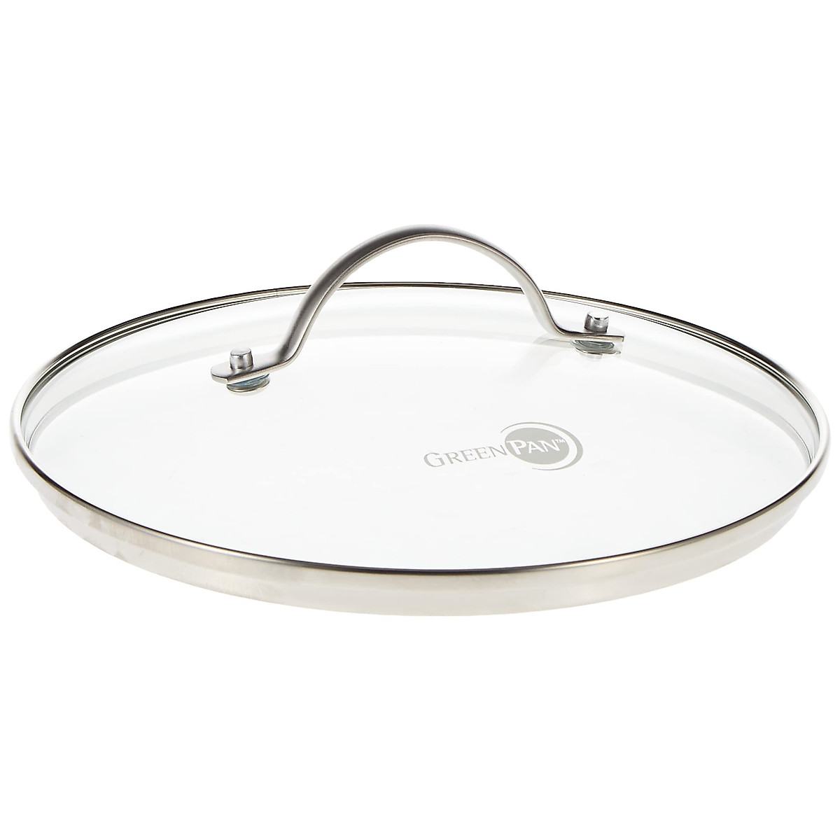 GreenPan Paris Pro Hard Anodized Healthy Ceramic Nonstick, 8" and 10" Frying pan Skillet Set, PFAS-Free, Dishwasher Safe, Grey & Glass Lid with Stainless Steel Handle, 8"