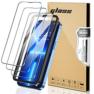 ORIbox Glass Screen Protector for iPhone 14Plus and iPhone 13 Pro Max, 3 Packs Anti-Scratch HD Tempered Glass Screen Protector