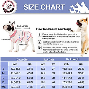 AOFITEE Recovery Suit for Dogs After Surgery, Soft Breathable Dog Onesie for Surgery Female Male, Anti Licking Surgical Dog Recovery Suit for Abdominal Wounds Dog E-Collar Cone Alternative