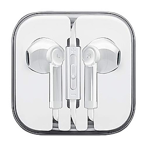 Headphones with Microphone Certified in-Ear Headphone 3.5mm Noise Isolating Earphones Headset for Laptop Tablet Android Smartphones (White) 1-Pack