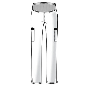 Cherokee Maternity Scrub Pants for Women, Workwear Professionals Soft Stretch WW220, M, Black