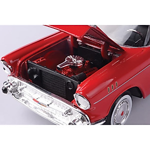 Motormax 1957 Chevy Bel Air Coupe 1/24 Red 73228AC-RD
