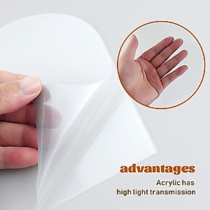 Bercoor 10 Pack 5x7 Inch Blank Clear Arch Acrylic Sign with Wooden Stands, Arched Round Top Acrylic Sheet, DIY Acrylic Arch Table Numbers for DIY Name Card Gifts Event Party Sign Decoration