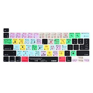 XSKN Ableton Live English Silicone Shortcuts Keyboard Cover Skin for 2019 New MacBook Pro 16 inch A2141 and 2020 New MacBook Pro 13.3 inch A2338 M1/A2251/A2289 with Touch Bar & Touch ID US Version