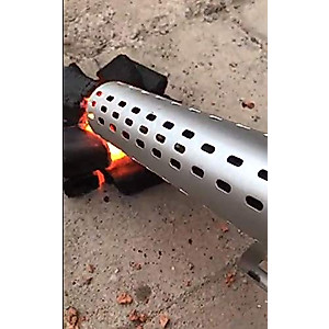 GasSaf Electric Charcoal Fire Starter Quick Lighting Charcoal, Wood for Big Green Egg, Fireplace, Fire Pits, Campfires and Others, with Built-in Blower(Mica Core)