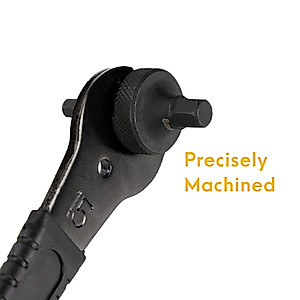 Bikehand Bike Bicycle Pedal Install Remover Tool Kit – Pedal Cone Wrench Spanner 15mm + Hex Pedal Driver Double-ended Allen Key 6mm & 8mm