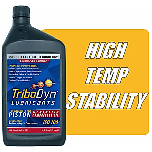 TriboDyn Tri-Guard 1100 ISO 100 Piston Synthetic Air Compressor Oil (1 Quart)