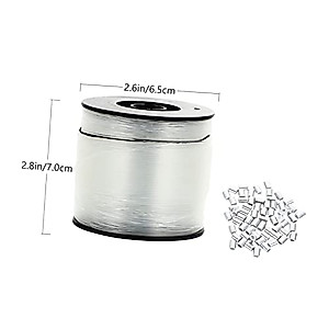 BESPORTBLE 3 Sets Nylon Fishing line Aluminum Parts Nylon Fishing Leaders Nylon Fishing Bait line Fishing Wire Tube Nylon Fishing Rope Wear-Resistant Fishing Rope 200M Fishing Line Nylon Rope