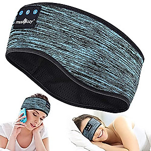 Sleep Headphones Bluetooth Headband Wireless Music Headband Headphones, Sports Sleeping Headband Headphones with Ultra-Thin HD Stereo Speakers Perfect for Side Sleepers Insomnia Workout, Jogging,Yoga