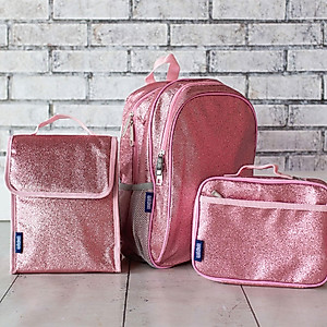 Wildkin 15-inch Kids Backpack – Durable, Padded, Adjustable for School & Travel - Pink Glitter