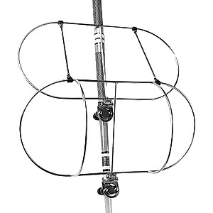 MARINE CITY Stainless-Steel Double Strong and Durable Fender Rack Gloss Finish Easy Use Holder with Stanchion Clamps 11 Inches Diameter Fender for Marines – Boats – Ships – Kayaks (Pack of 1)