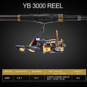 Sougayilang Telescopic Fishing Rod Reel Combos Portable Fishing Pole with Spinning Reel Fishing Carrier Bag for Travel Saltwater Freshwater Fishing-2.1M/6.89Ft
